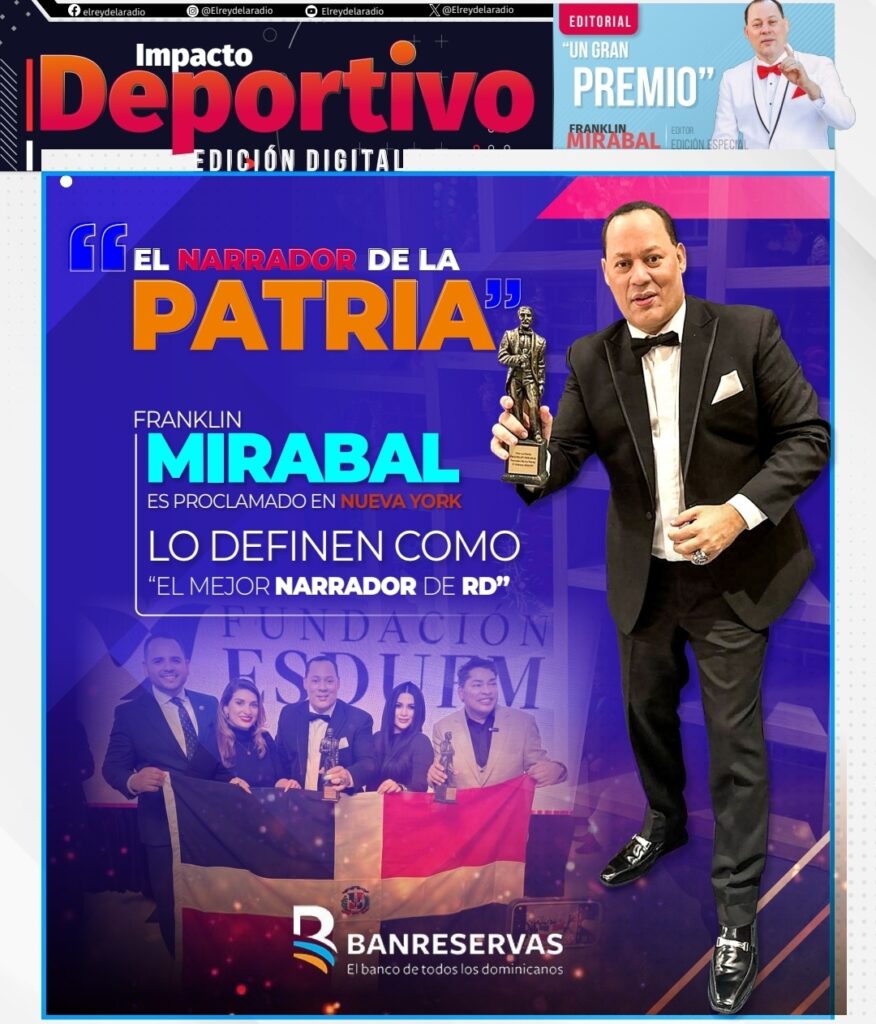 Franklin Mirabal es proclamado “Narrador de la Patria” en NY - Impacto Deportivo con Franklin ...