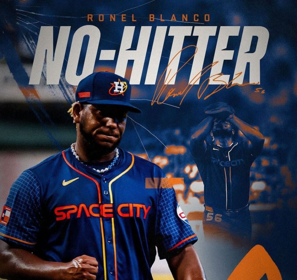 El dominicano Ronel Blanco hace historia con No-Hitter en Grandes Ligas ...